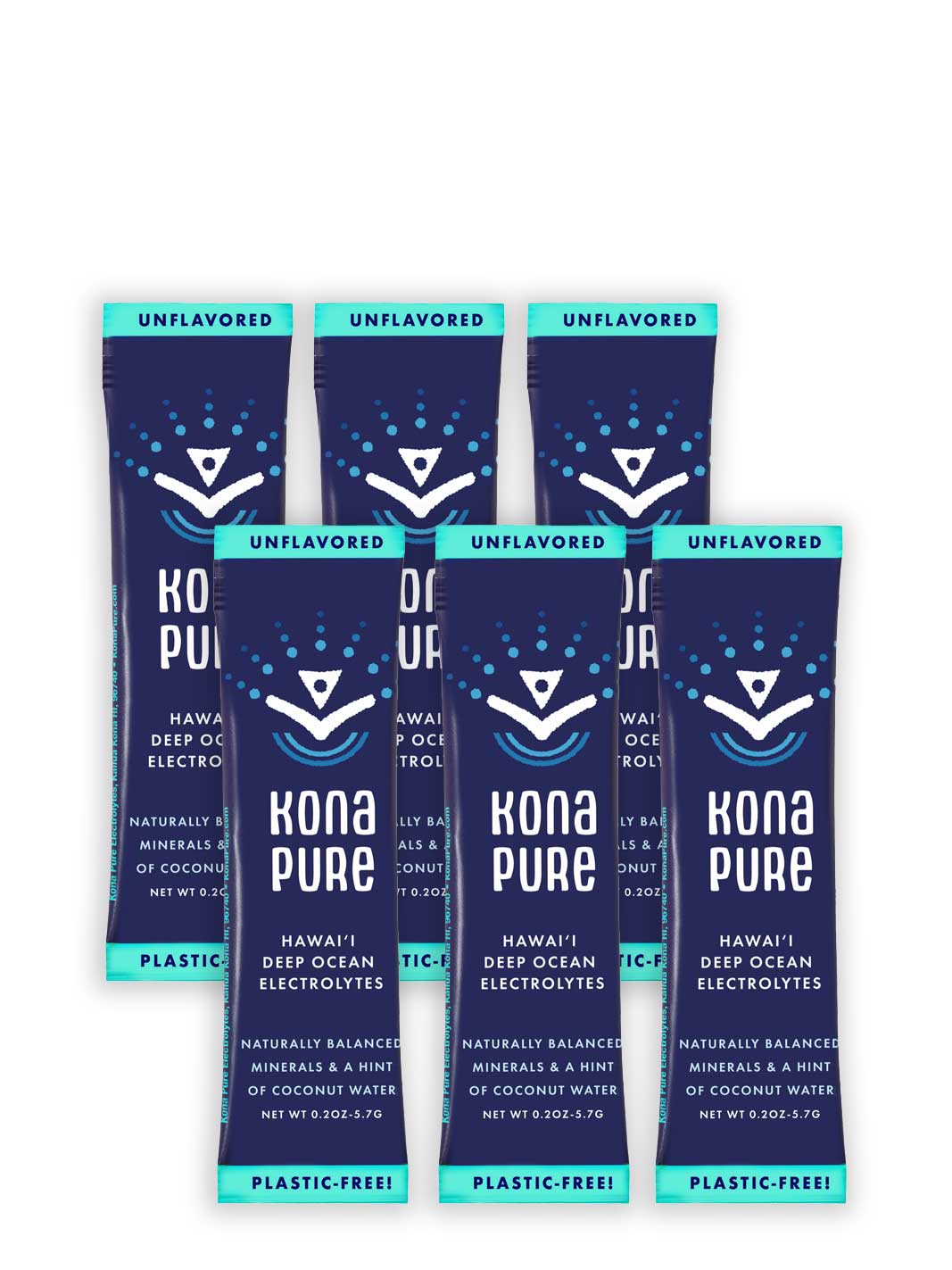 Kona Pure Deep Ocean Electrolytes – Unflavored (6 Stick Packs) – Kona Pure